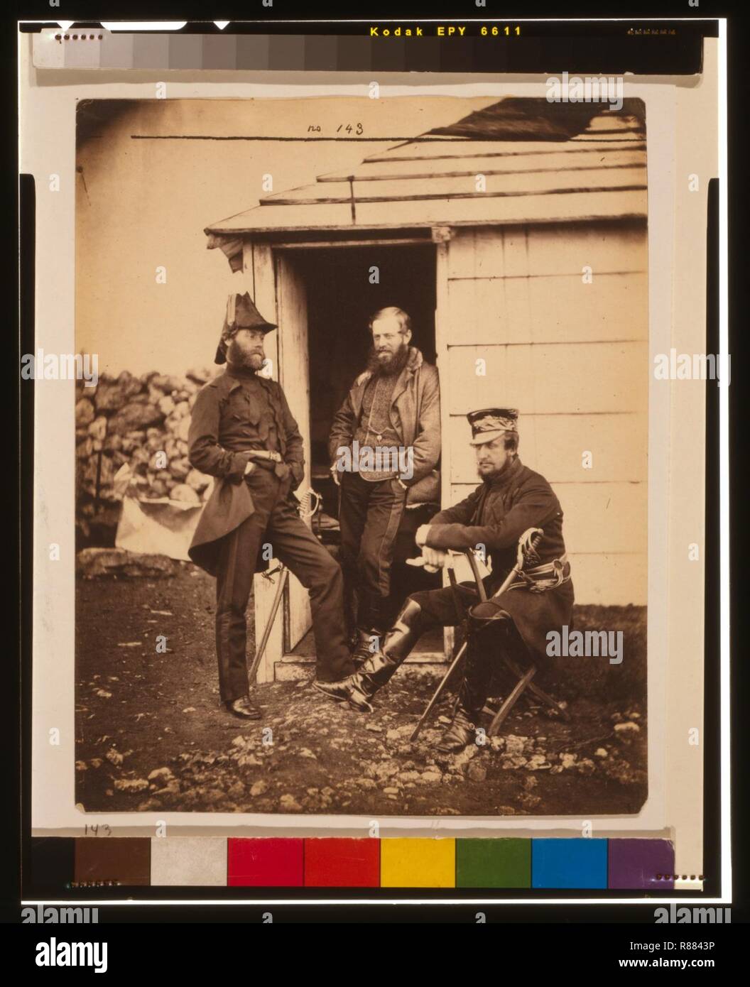 Captain Ponsonby, Captain Pearson & Captain Markham, on the staff of ...