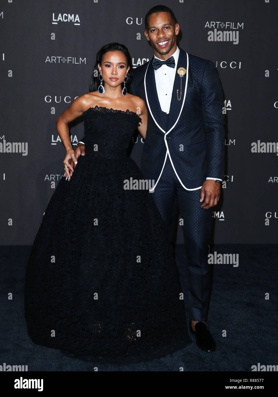 LOS ANGELES, CA, USA - NOVEMBER 03: Karrueche Tran, Victor Cruz at the ...