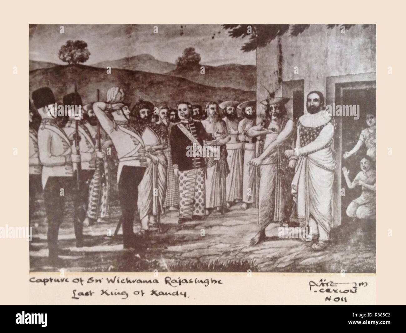 Capture of HM Sri Vikrama Rajasinha in 1815 Stock Photo - Alamy