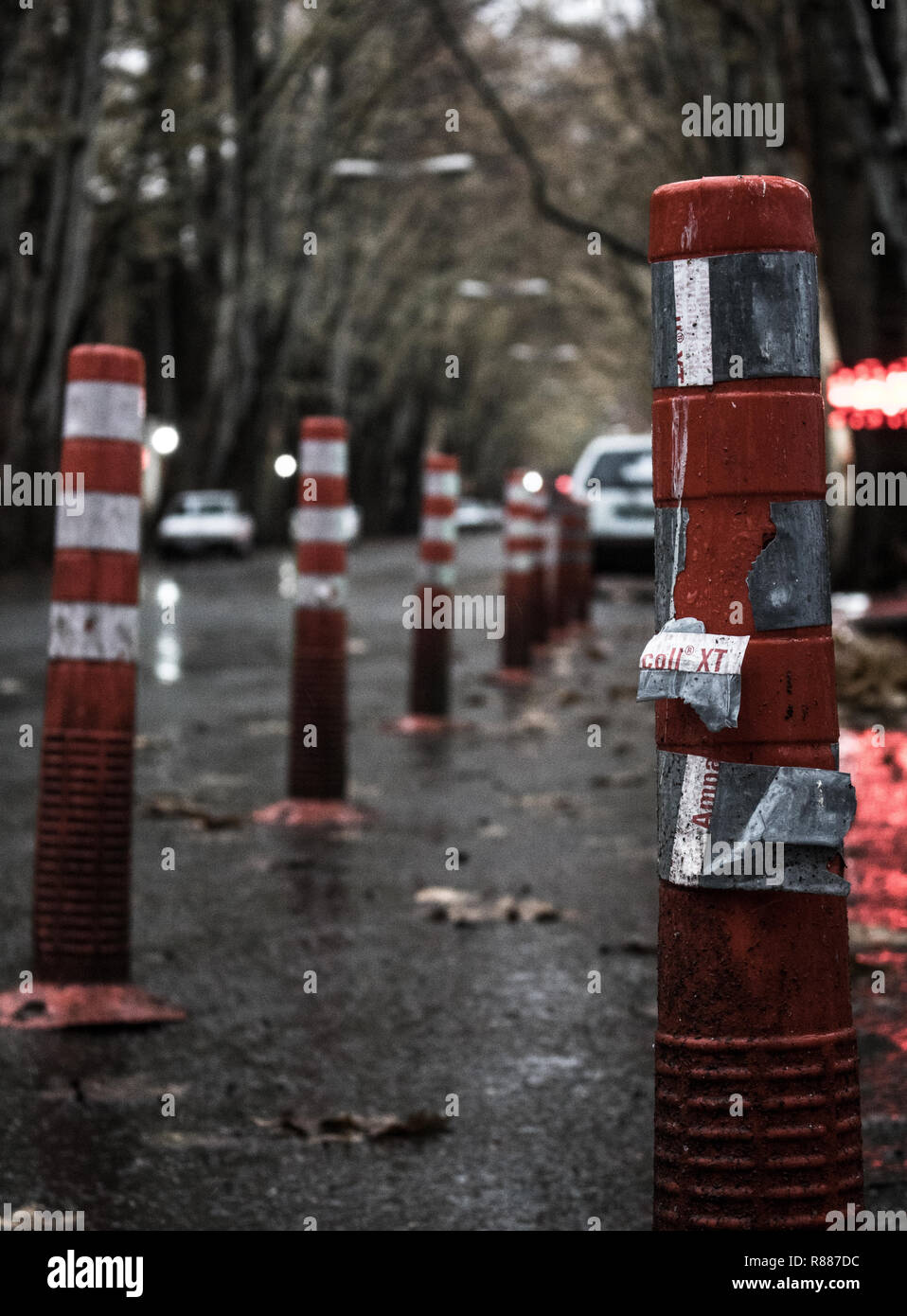 Orange cones hi-res stock photography and images - Alamy