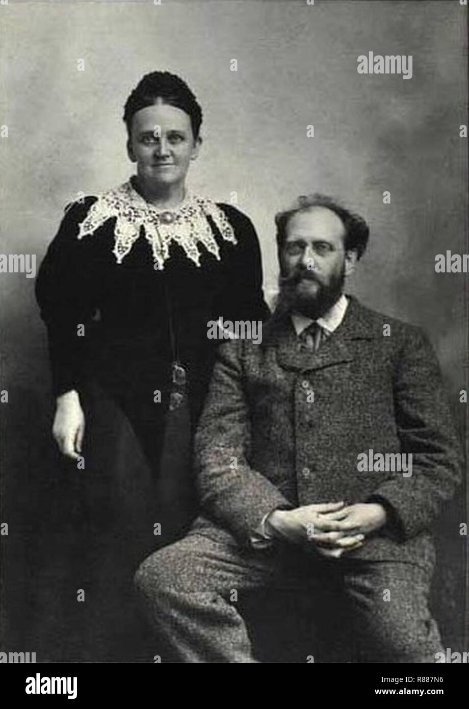 Carl and Laura Aller 1896 Stock Photo - Alamy