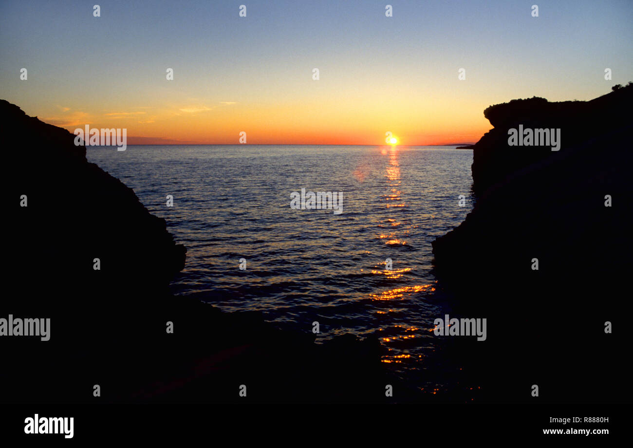 Coastal Sunset, Croatia Stock Photo - Alamy
