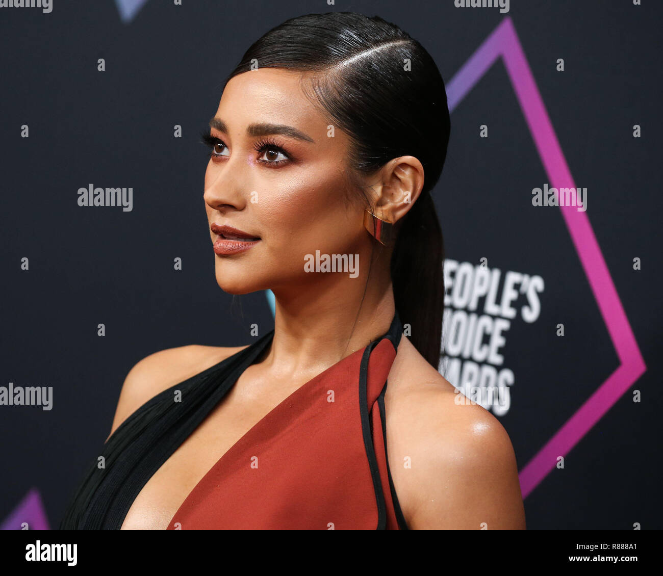 SANTA MONICA, LOS ANGELES, CA, USA - NOVEMBER 11: Actress Shay Mitchell ...