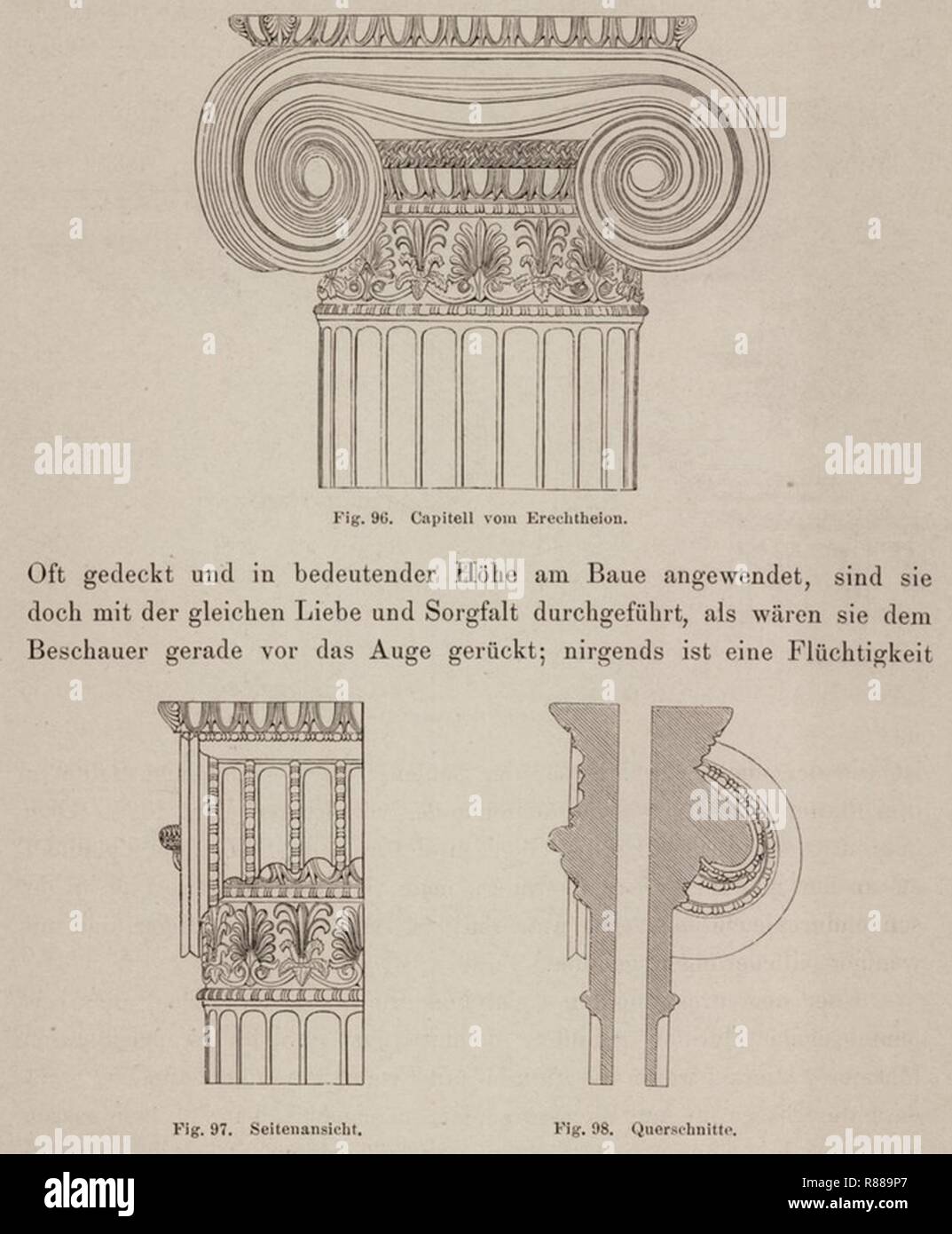 Capitell vom Erechtheion - Boetticher Adolf - 1888 Stock Photo - Alamy