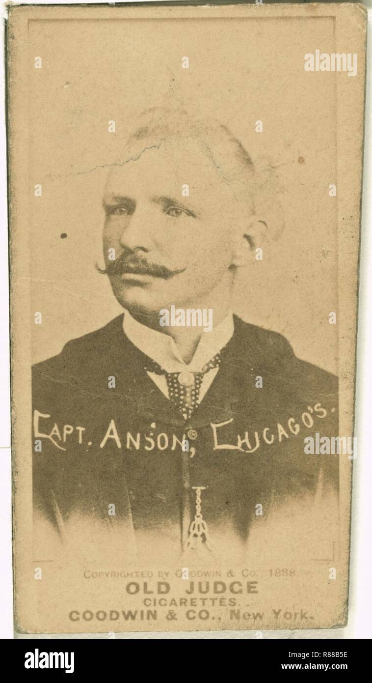 Capt. Anson, Chicago White Stockings, baseball card portrait Stock ...