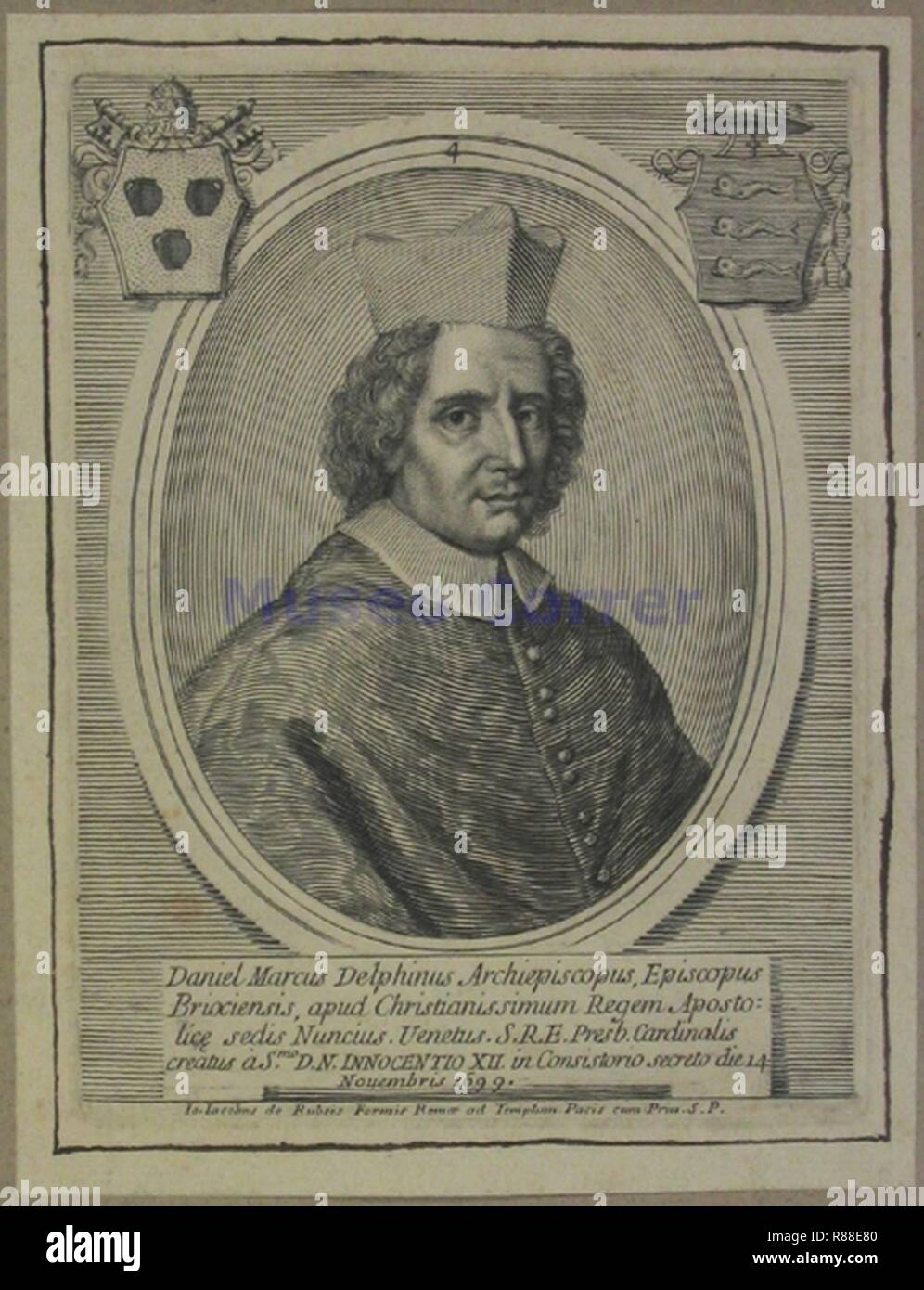 Cardinal Daniel Marco Delfin (18th centuryI Stock Photo - Alamy