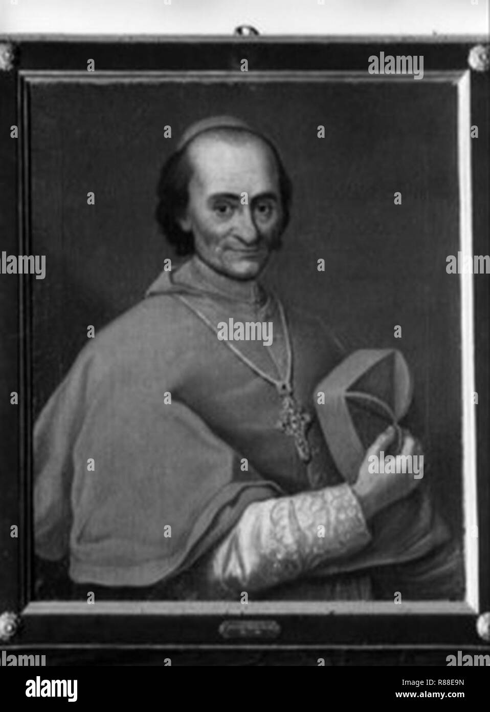 Cardinal painting Black and White Stock Photos & Images - Alamy