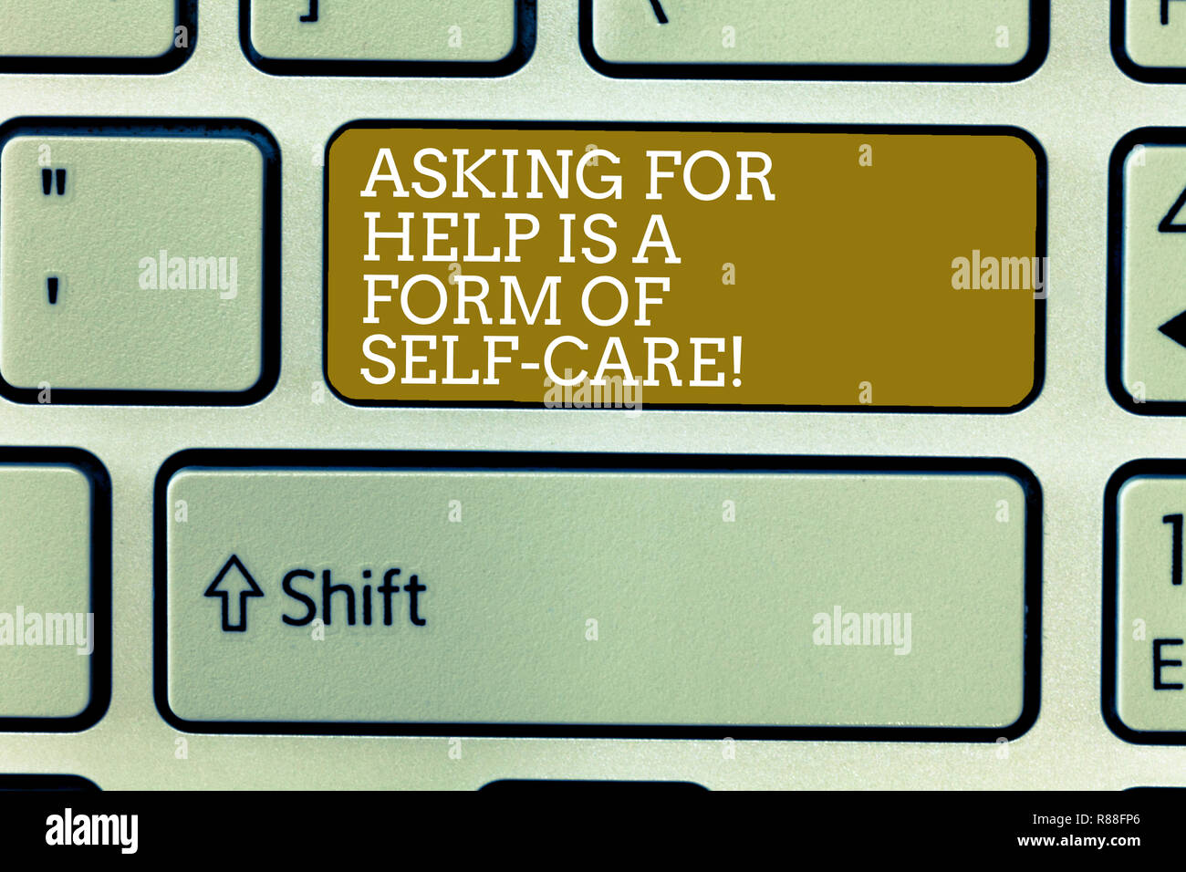 Word writing text Asking For Help Is A Form Of Self Care. Business ...