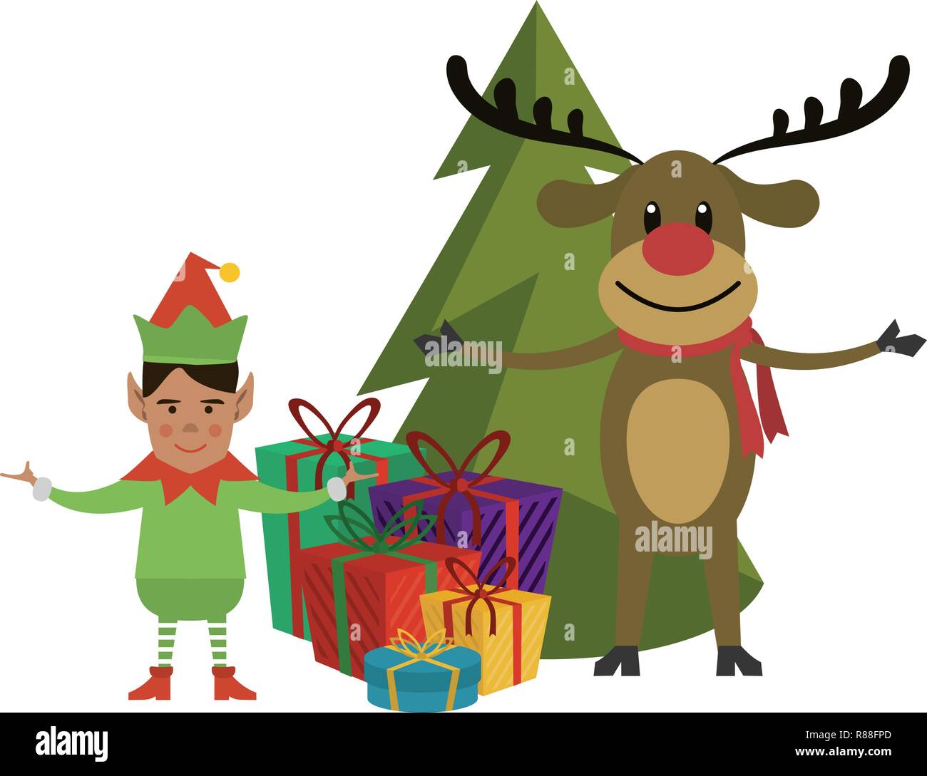 Christmas season cartoons Stock Vector Image & Art - Alamy
