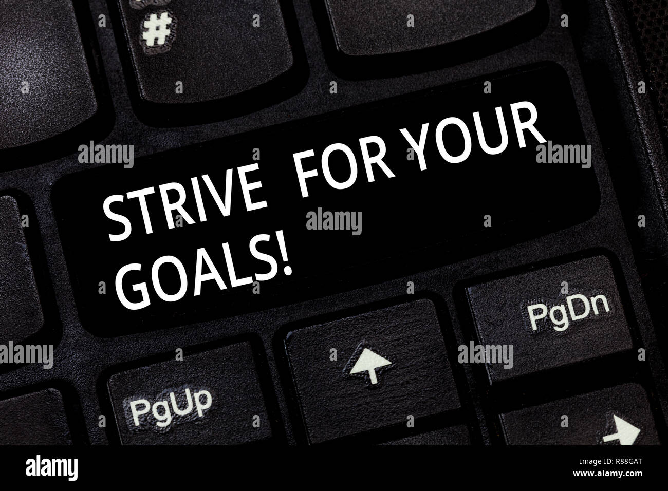 Word writing text Strive For Your Goals. Business concept for Fight for ...