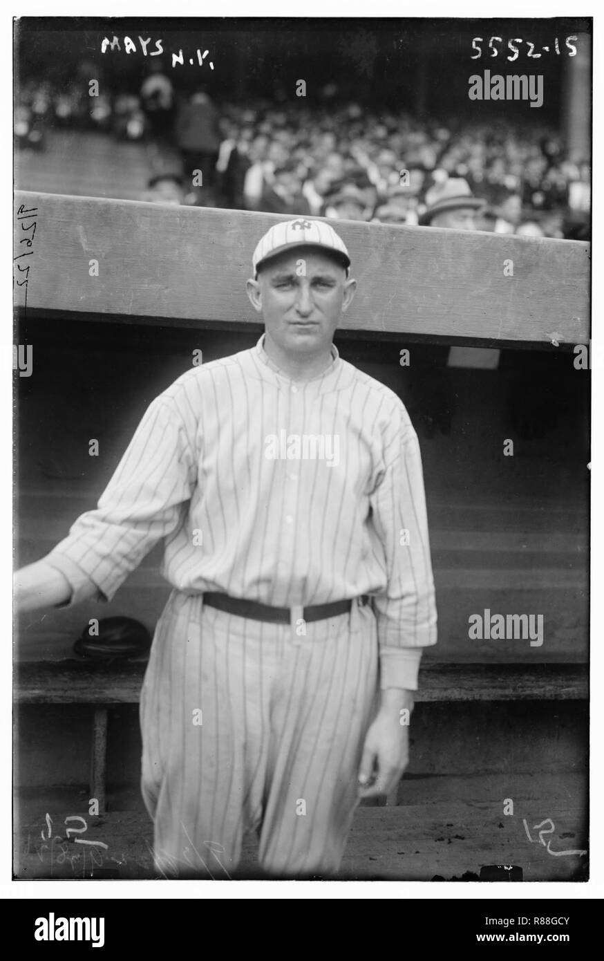 Carl Mays, New York AL (baseball Stock Photo - Alamy