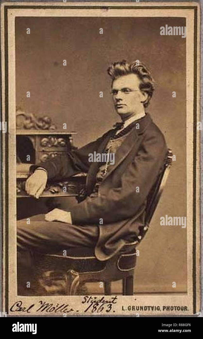 Carl Møller 1844-1898 by Ludvig Grundtvig Stock Photo - Alamy