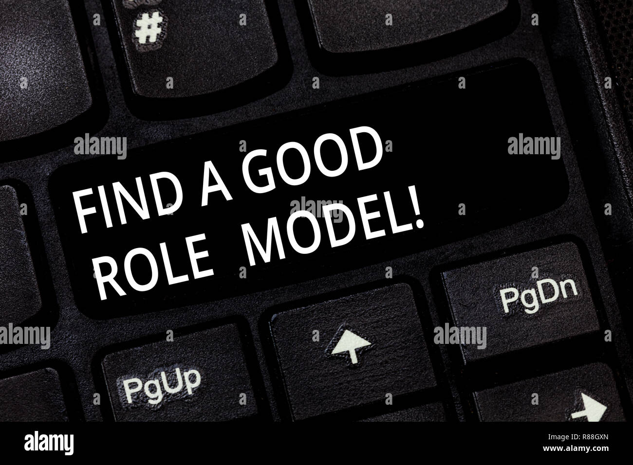 Role model good example look hi-res stock photography and images - Alamy