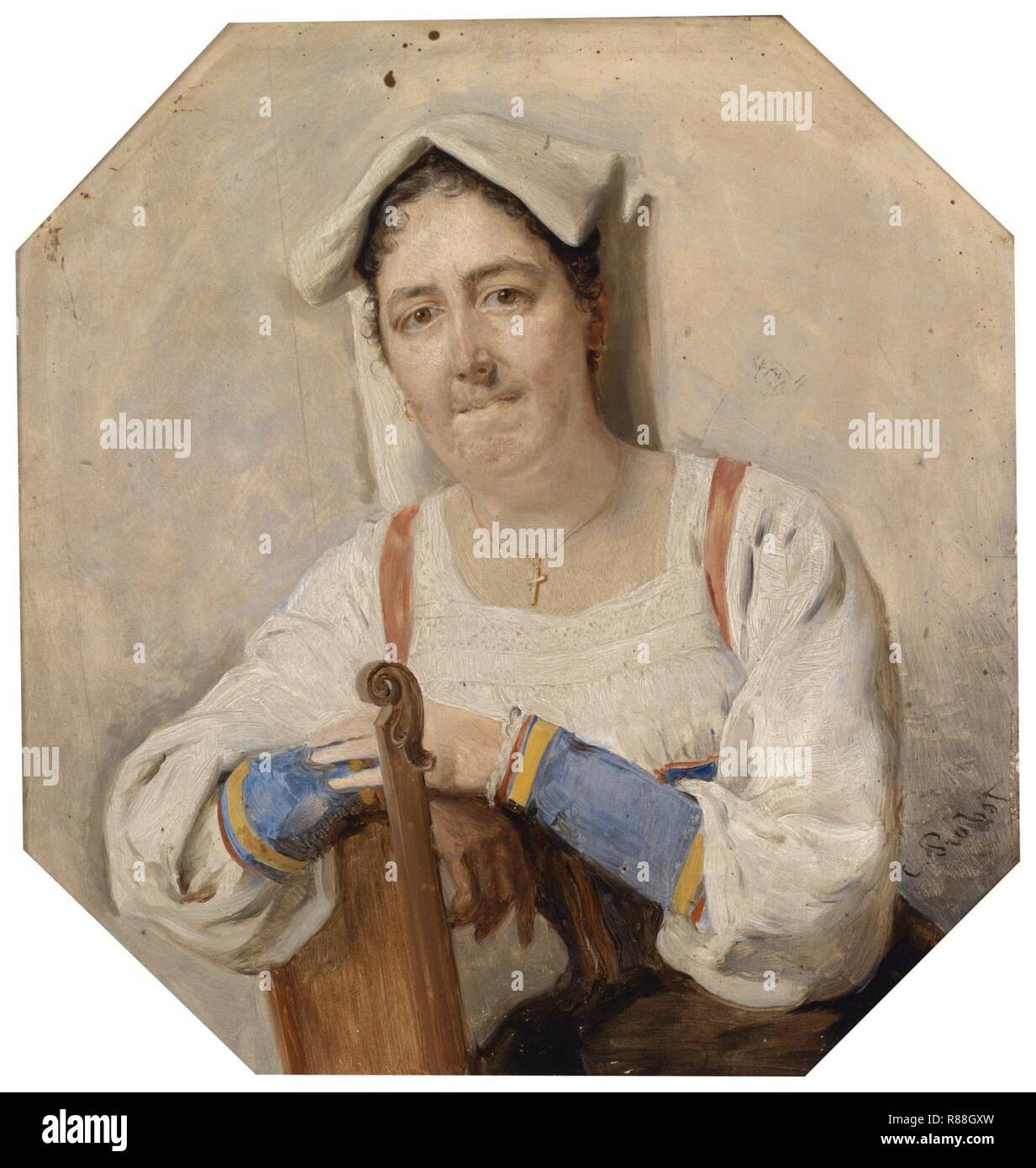 Carl Probst Bildnis einer Italienerin c1890 Stock Photo - Alamy