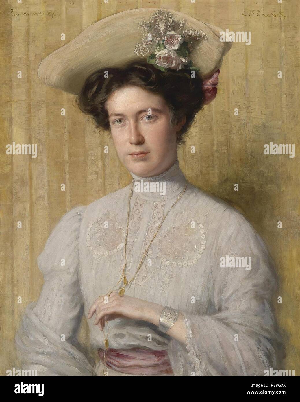 Carl Probst Bildnis Gisela Probst 1907 Stock Photo - Alamy