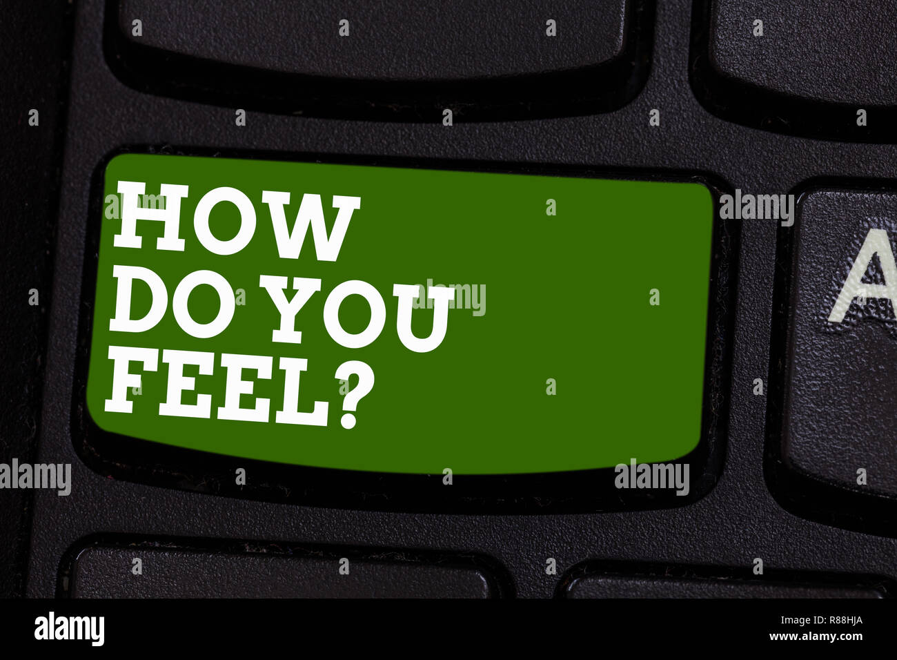 Writing note showing How Do You Feelquestion. Business photo showcasing ...