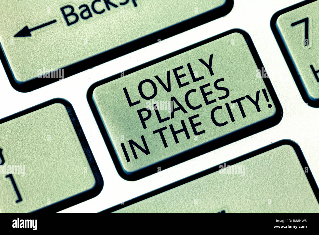 Word writing text Lovely Places In The City. Business concept for ...