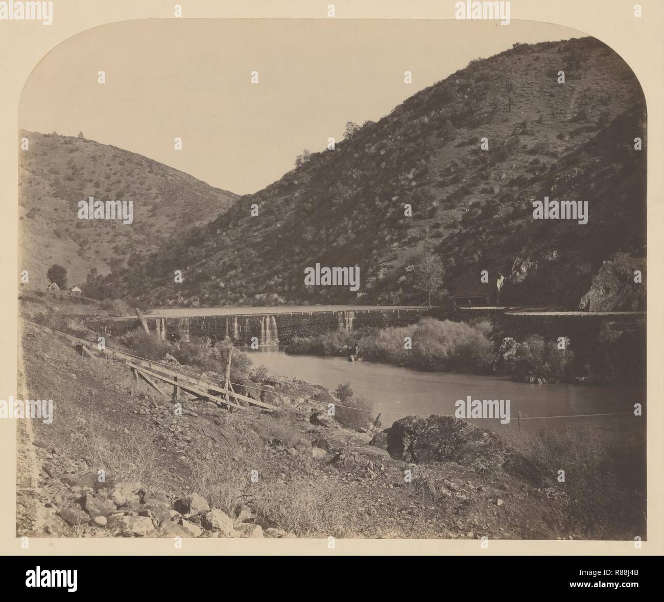 Carleton Watkins (American - (Benton Dam, Merced River Stock Photo - Alamy