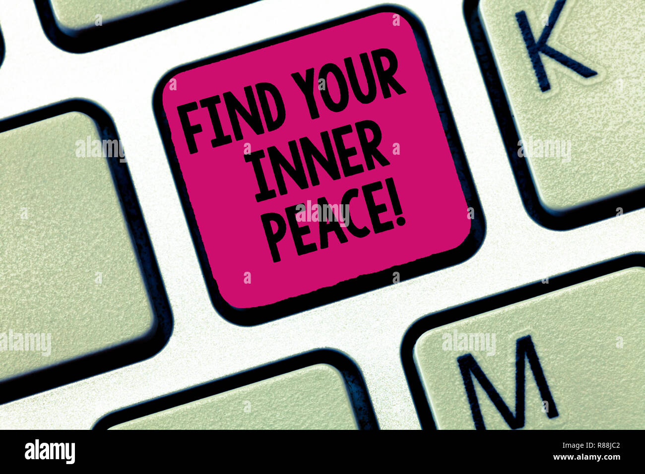 Writing note showing Find Your Inner Peace. Business photo showcasing ...