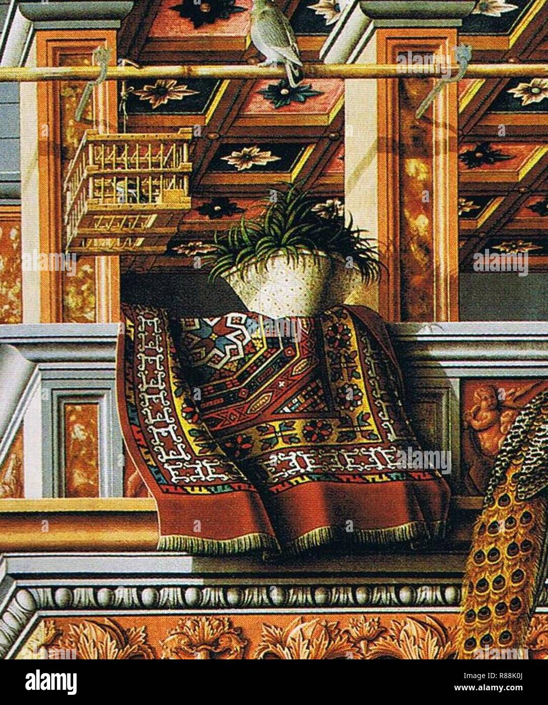 Carlo Crivelli Annunciation with St Emidius detail Azerbaijani Kazakh ...