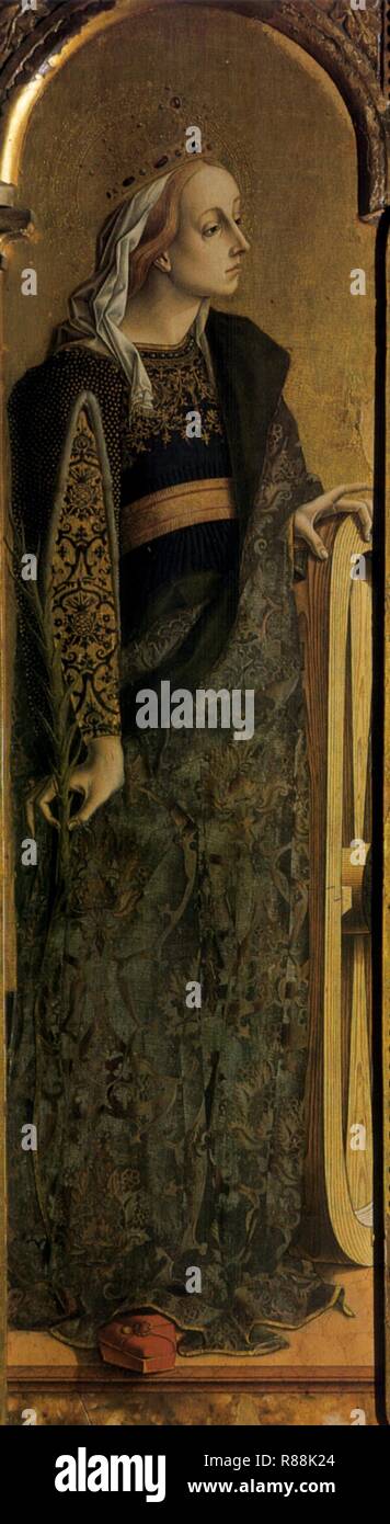 Carlo crivelli, montefiore, caterina Stock Photo - Alamy