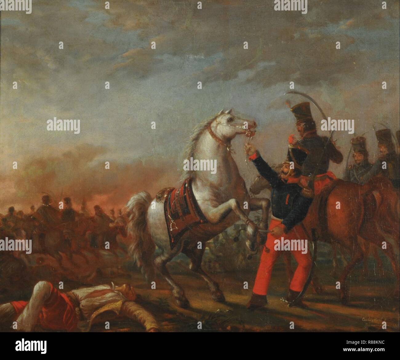 Carlos Morel - Carga de caballería - Serie Usos y Costumbres de Buenos ...