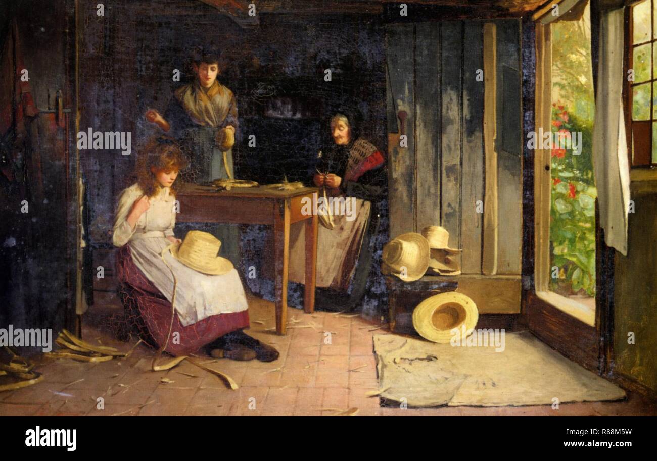 Carlton Alfred Smith, 1891 - The Hat Makers Stock Photo - Alamy