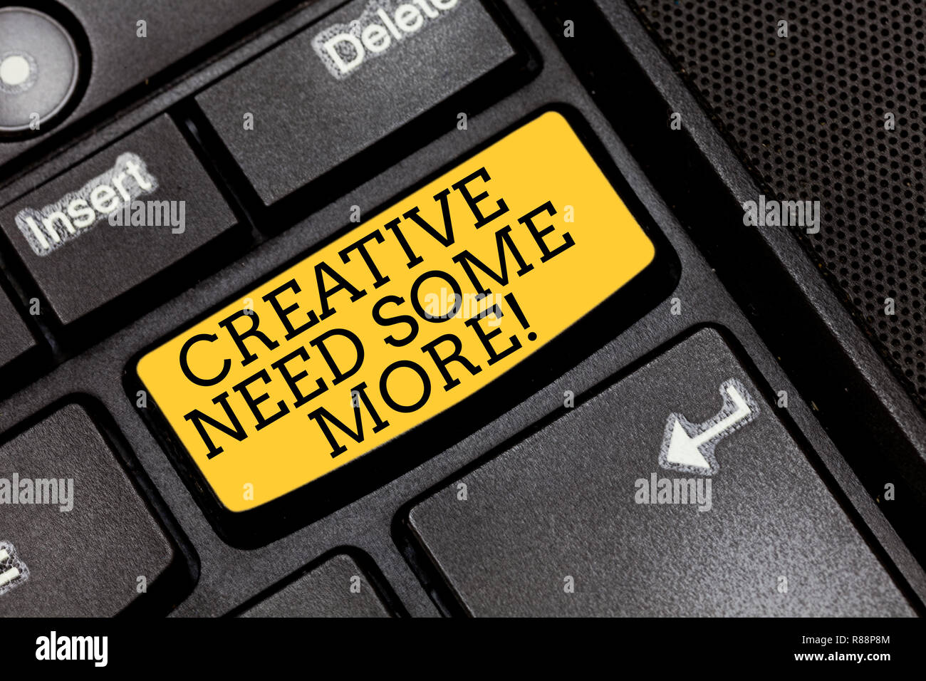 Handwriting text writing Creative Need Some More. Concept meaning Bring ...