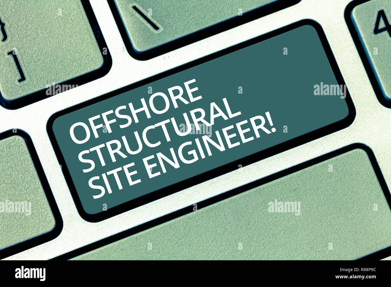 Handwriting Text Writing Offshore Structural Site Engineer Concept