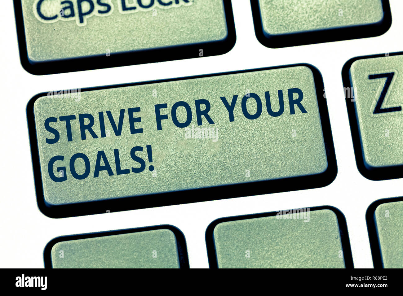 Text sign showing Strive For Your Goals. Conceptual photo Fight for ... Text sign showing Strive For Your Goals. Conceptual photo Fight for ...