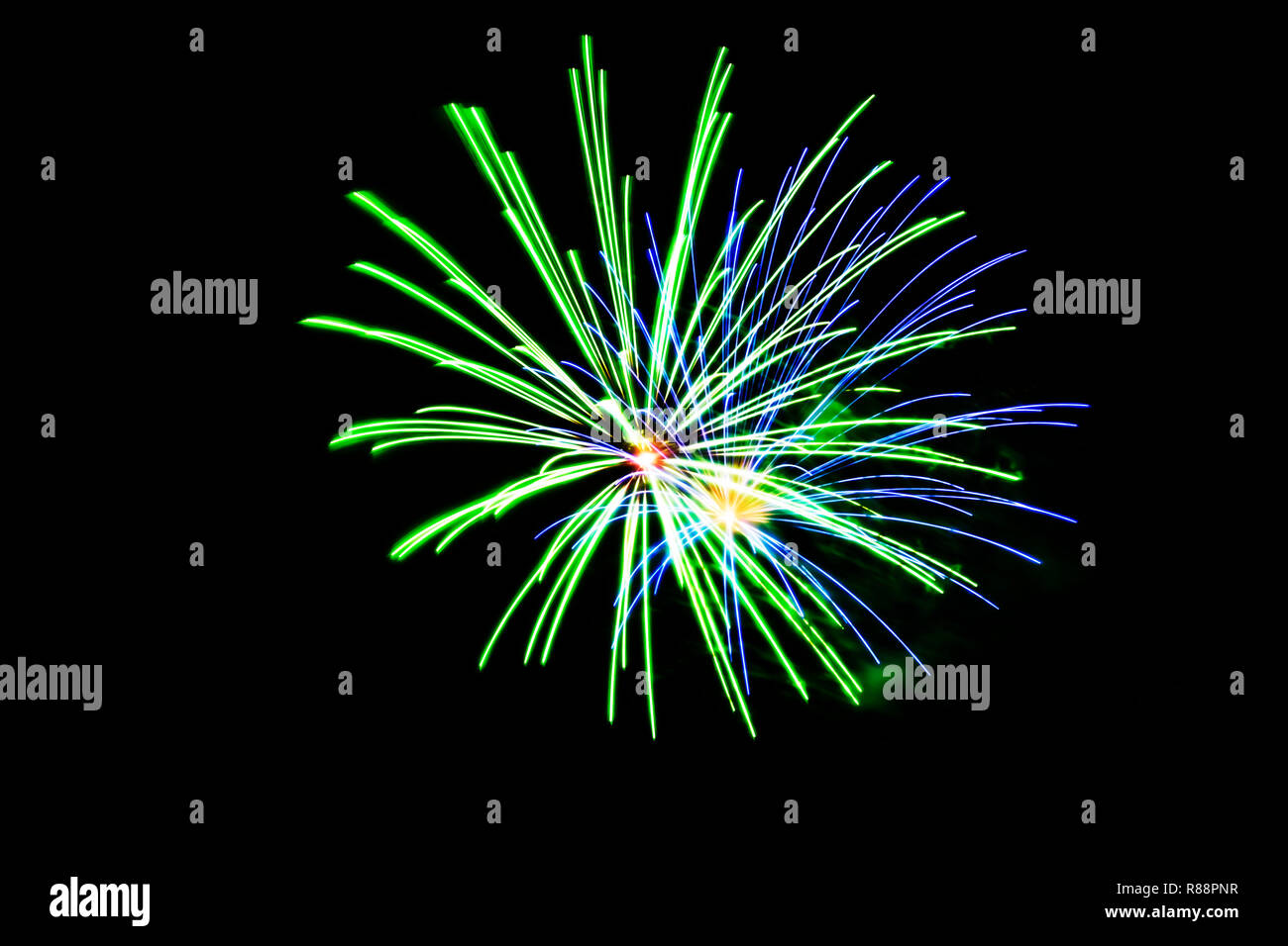 Blue fireworks hi-res stock photography and images - Alamy