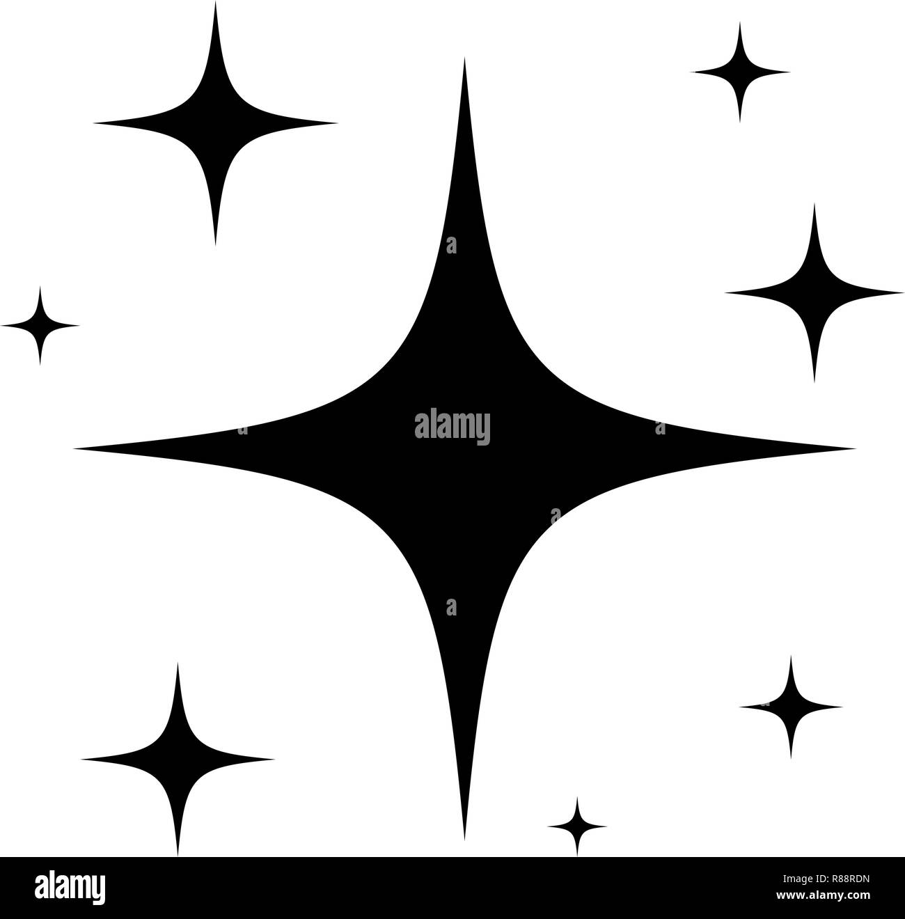 cartoon star sparkling or twinkling Stock Vector Image & Art - Alamy