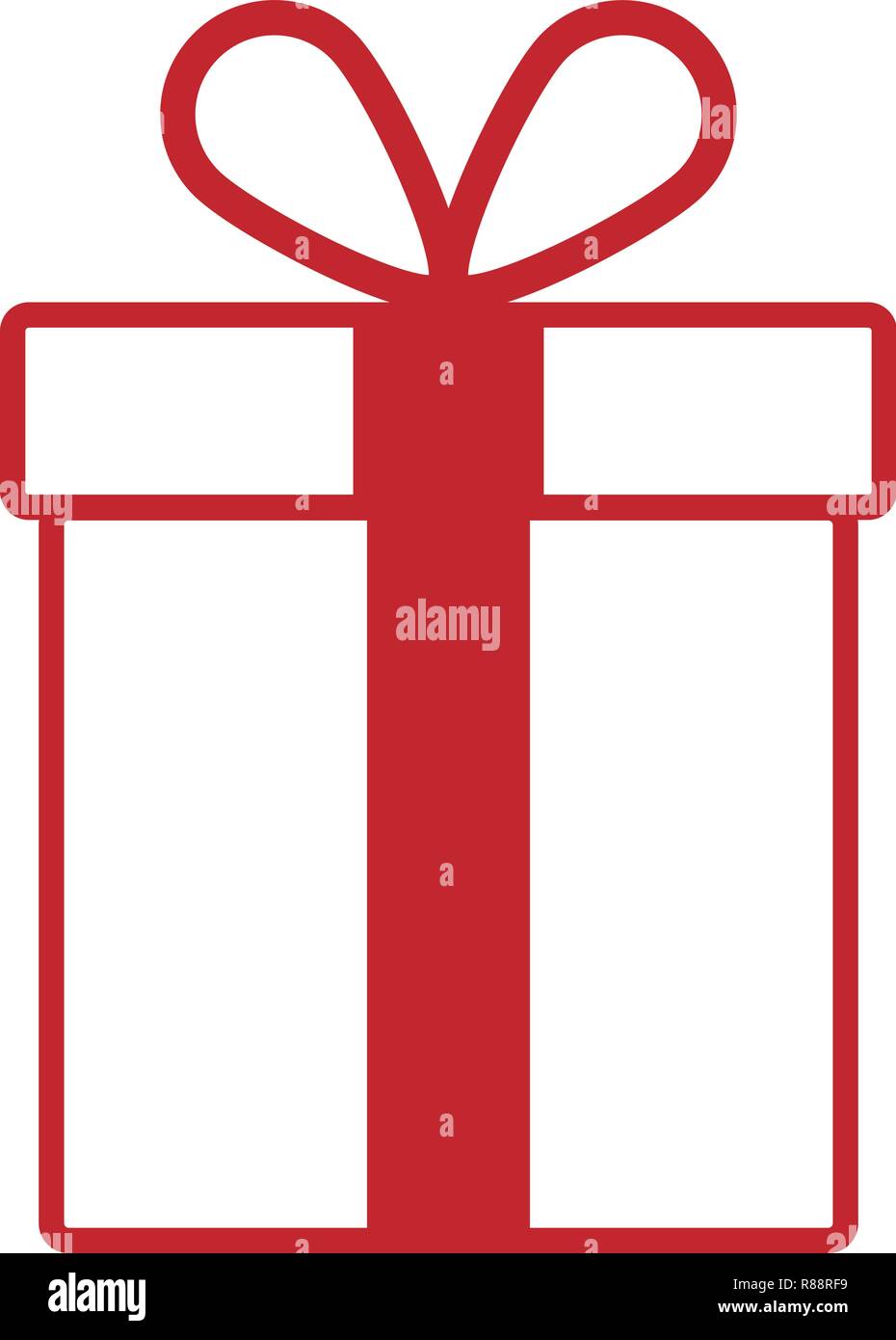 Gift vector icon on white background Stock Vector Image & Art - Alamy