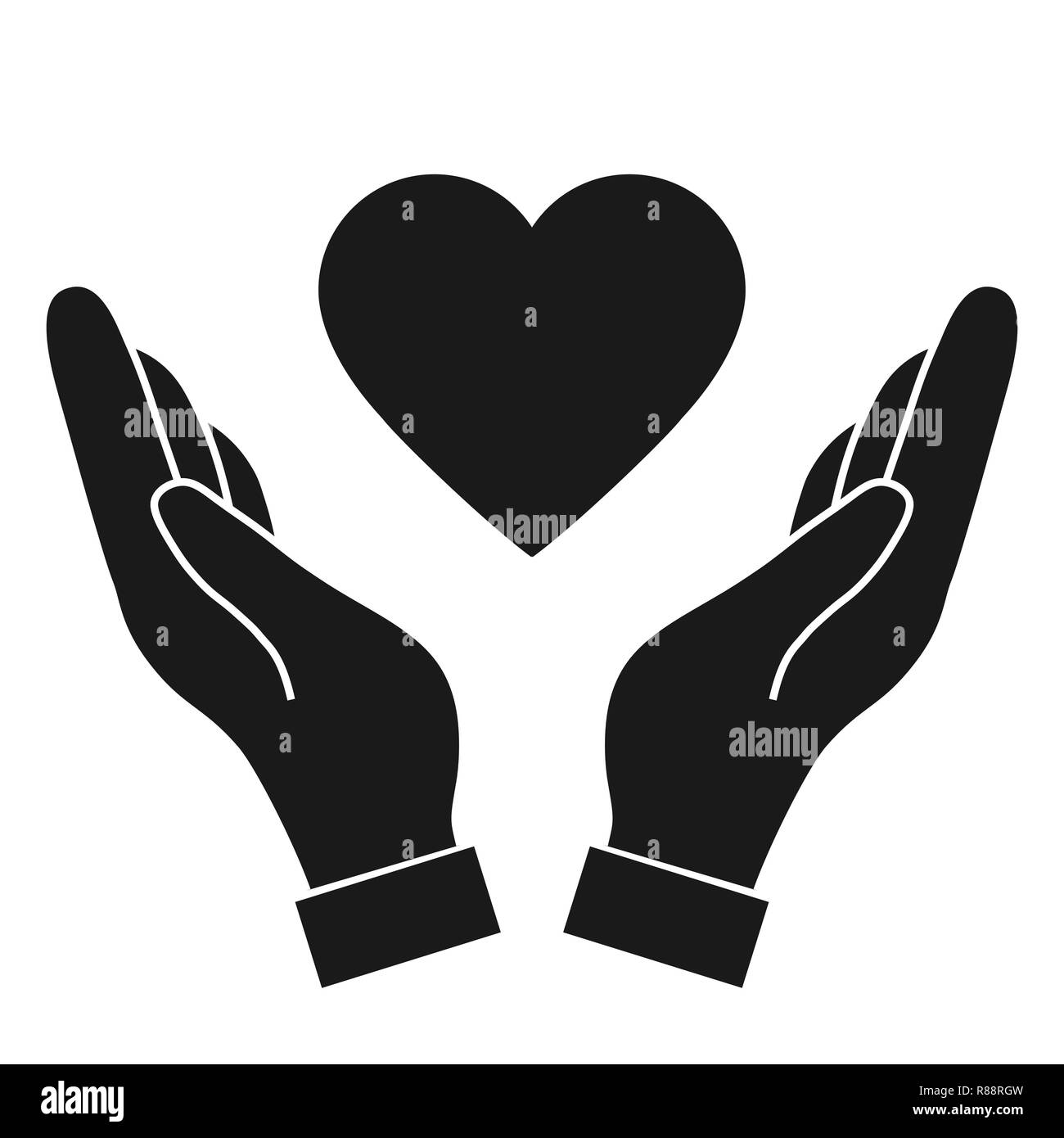 Human hand giving child Black and White Stock Photos & Images - Alamy