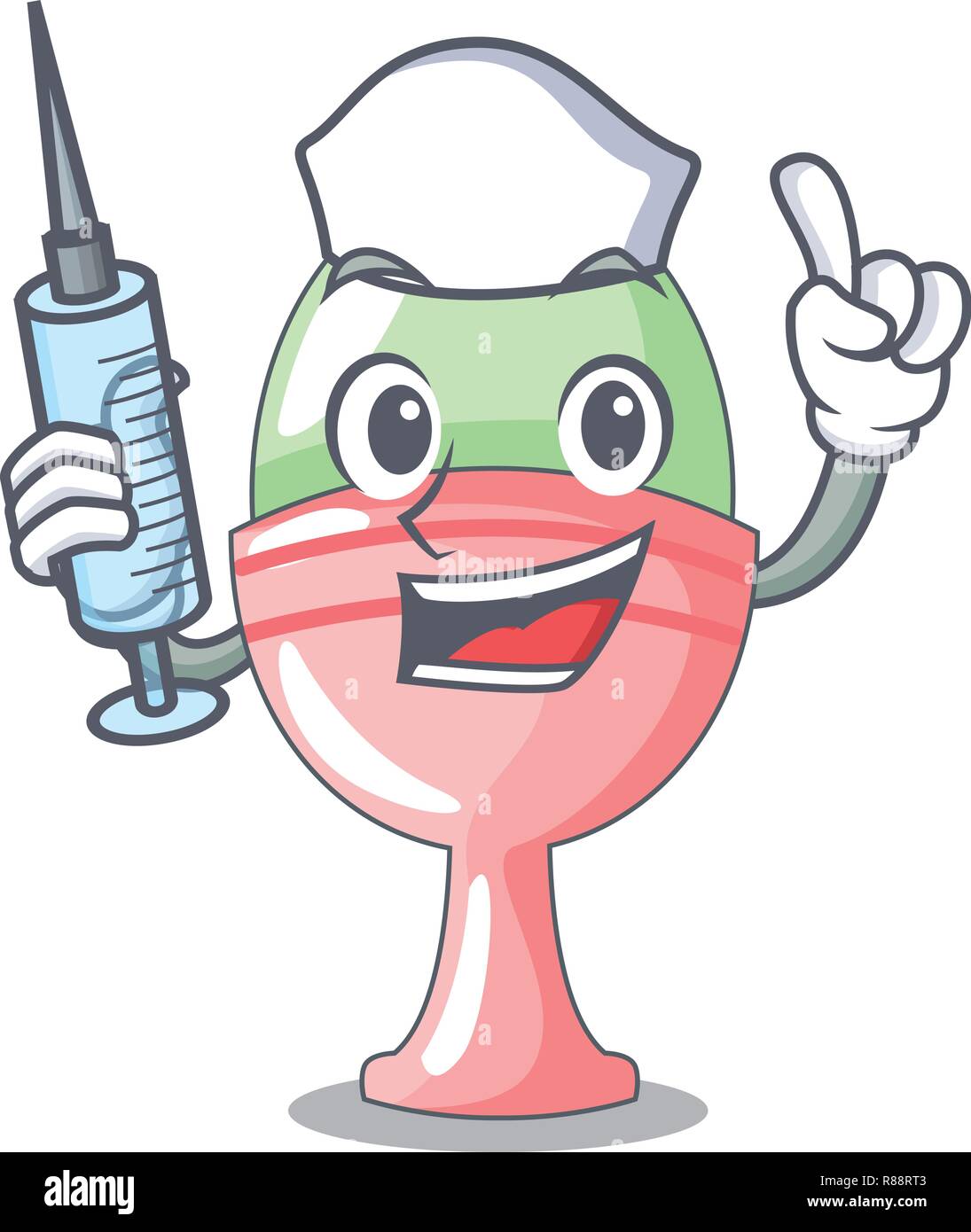 Nurse colored easter egg in cup cartoon Stock Vector Image & Art - Alamy