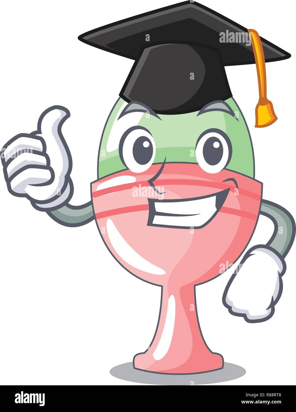 Graduation colored easter egg in cup cartoon Stock Vector Image & Art ...