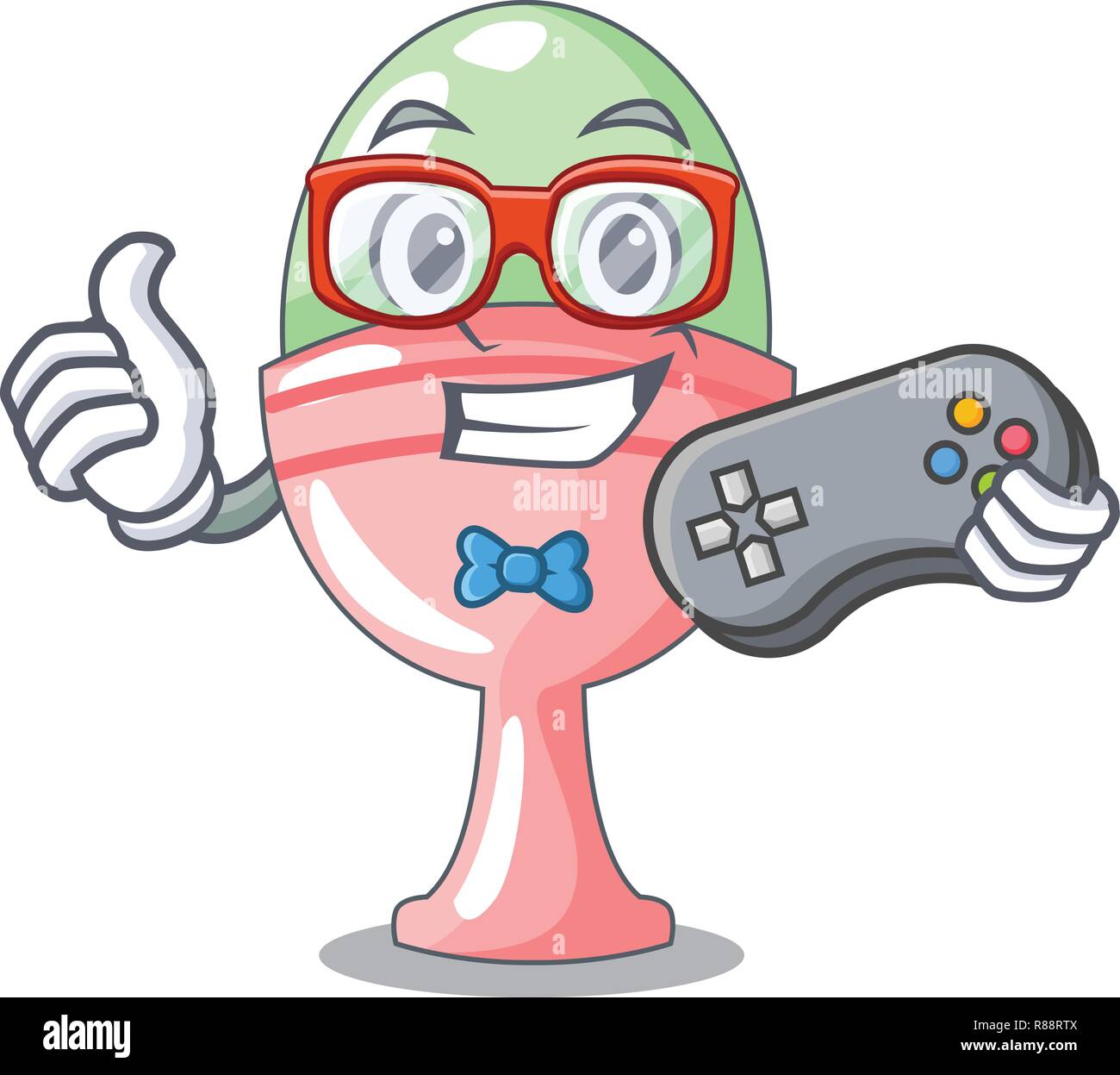 Gamer boiled organic chicken egg in cartoon Stock Vector Image & Art ...