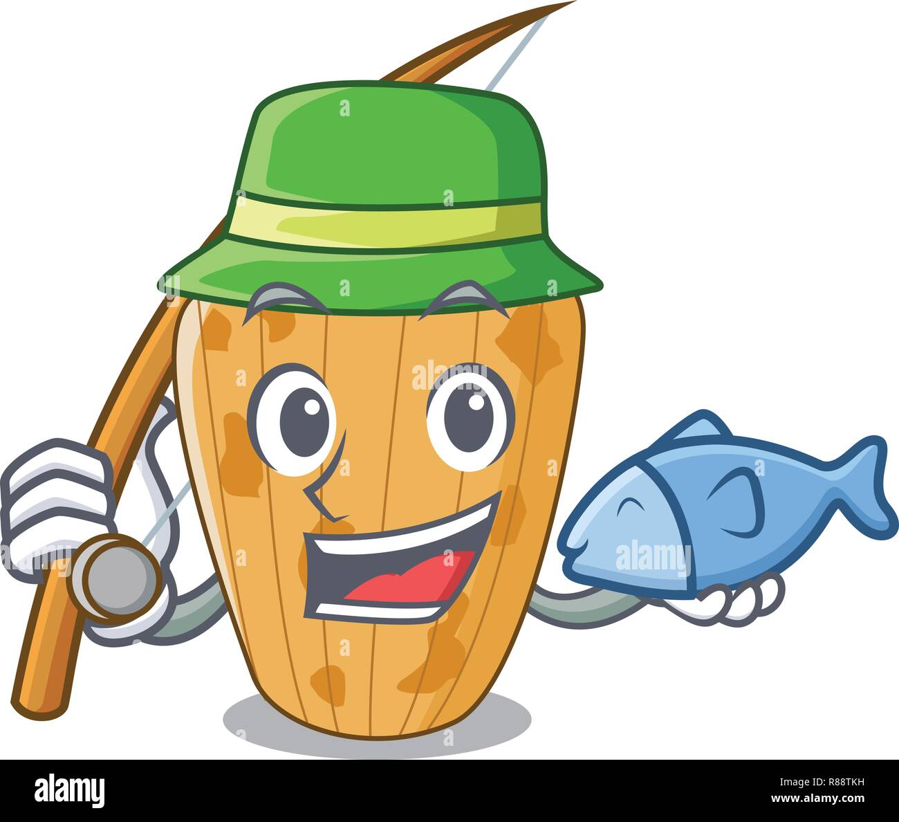 Fishing cake madeleine character a homemade traditional Stock Vector ...