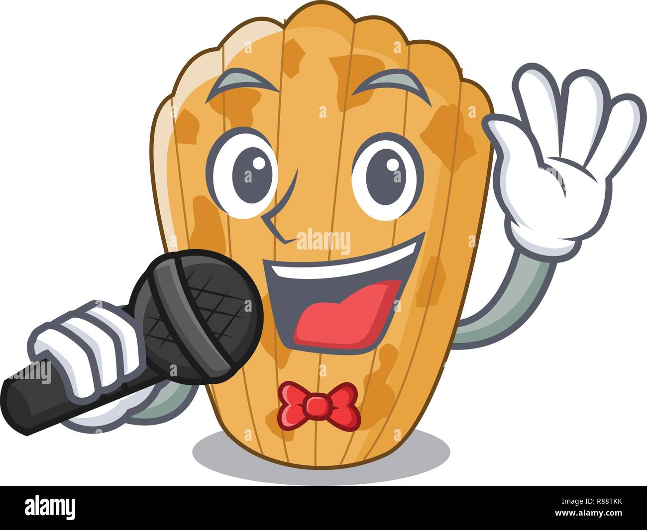 Singing cake madeleine character a homemade traditional Stock Vector ...