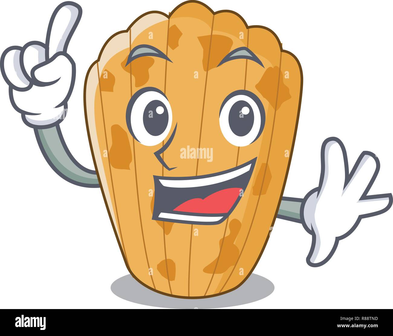 Finger cake madeleine in shape homemade cartoon Stock Vector Image ...
