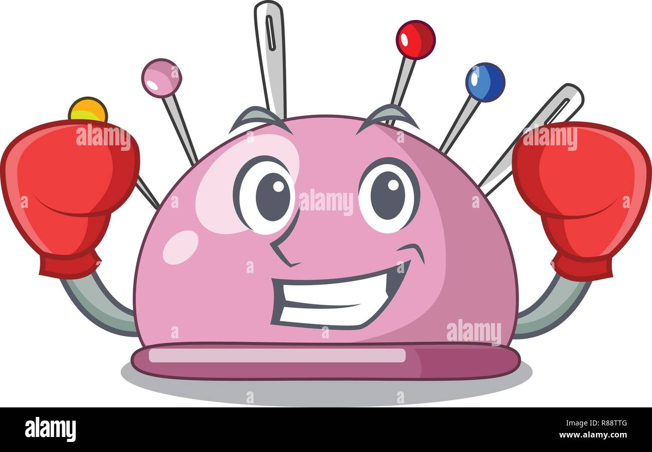 Boxing wicker basket on a pincushion cartoon Stock Vector Image & Art ...