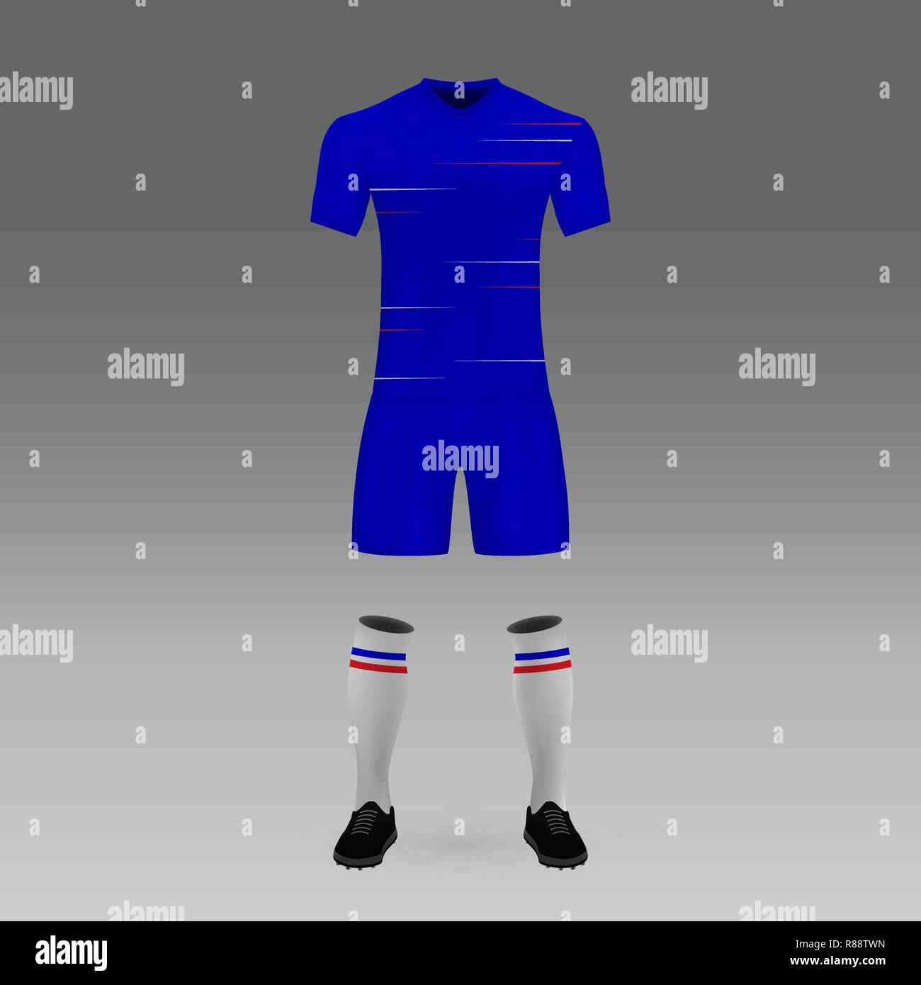 football kit Chelsea, shirt template for soccer jersey. Vector ...