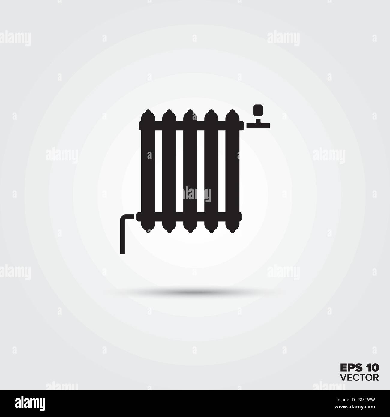 Radiator, heating element vector glyph icon Stock Vector Image & Art ...