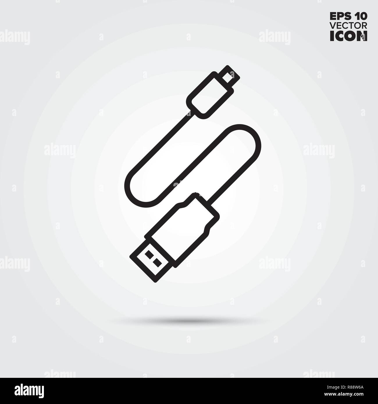 Cable vector vectors hi-res stock photography and images - Alamy