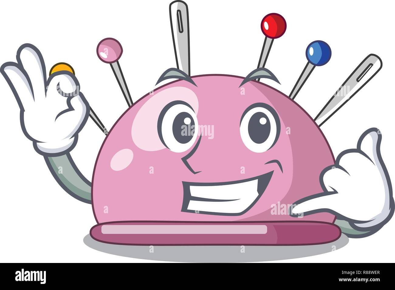 Call me pincushion a cartoon pins for sewing Stock Vector Image & Art ...