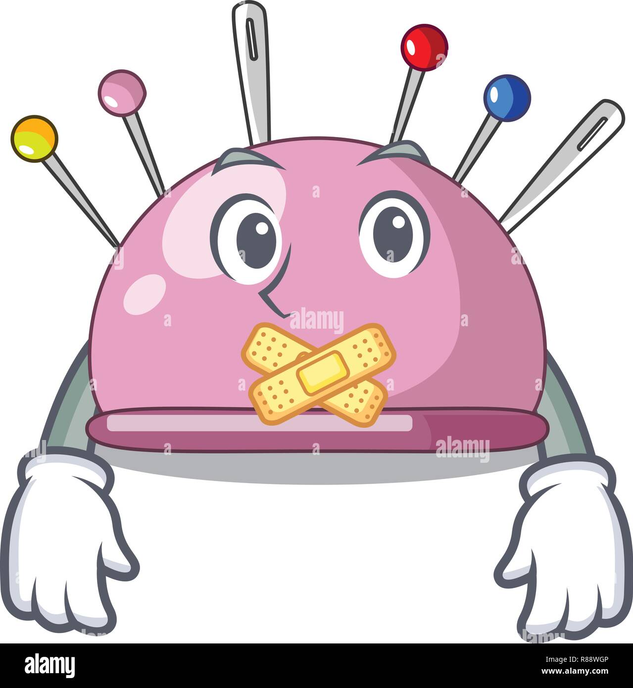 Silent pincushion a cartoon pins for sewing Stock Vector Image & Art ...