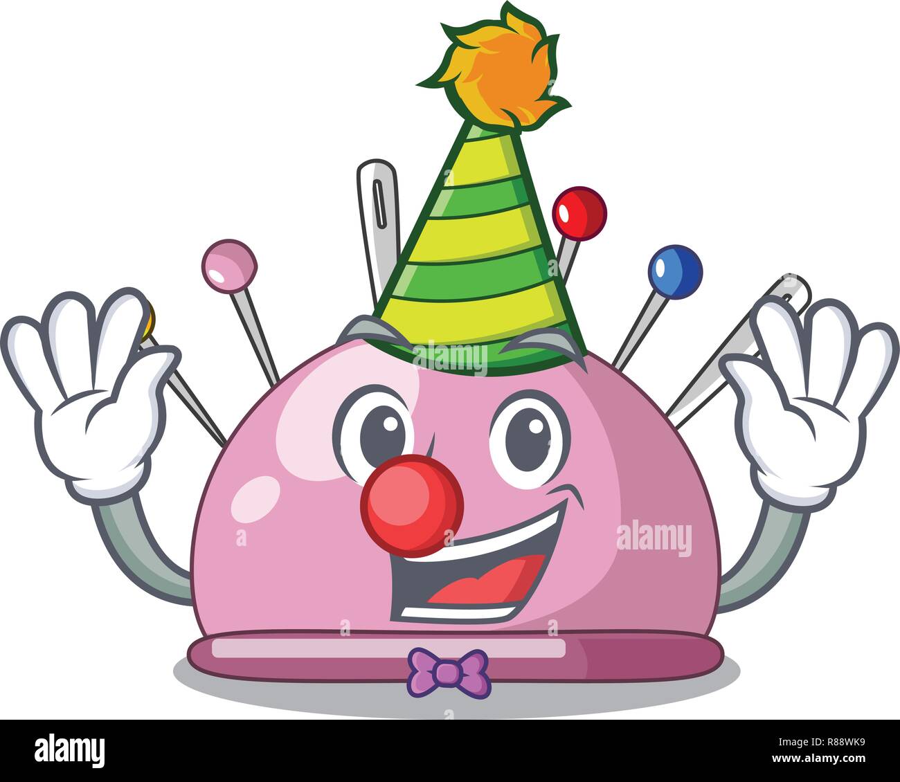 Clown pincushion a cartoon pins for sewing Stock Vector Image & Art - Alamy