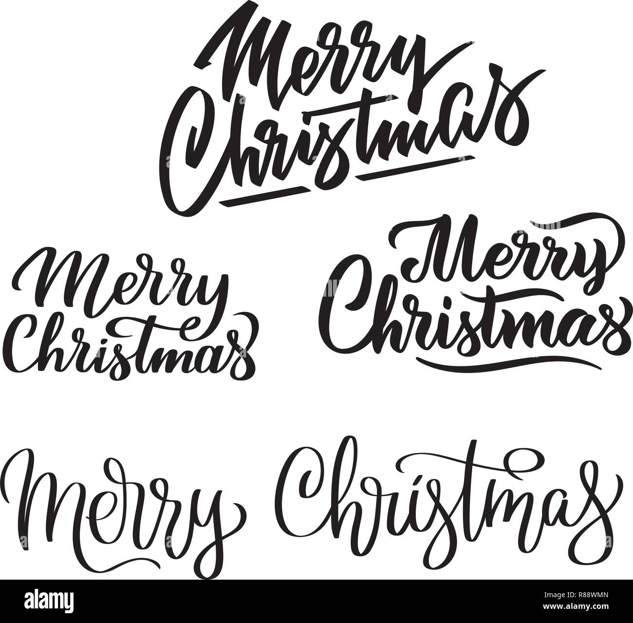 Merry Christmas Text Art
