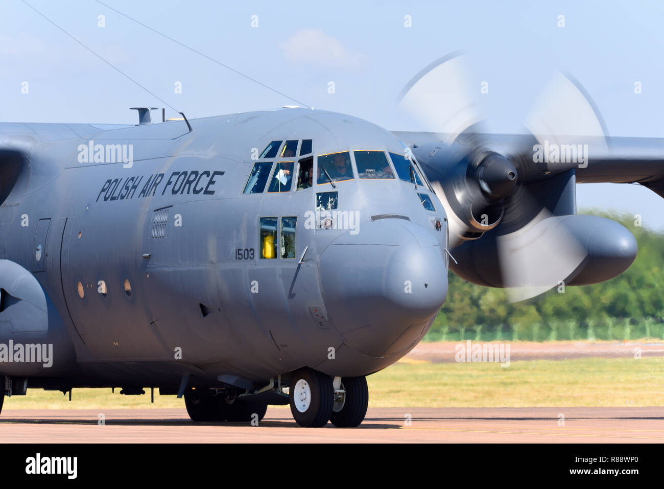 Polish Air Force Lockheed C-130 Hercules transport plane at the Royal ...