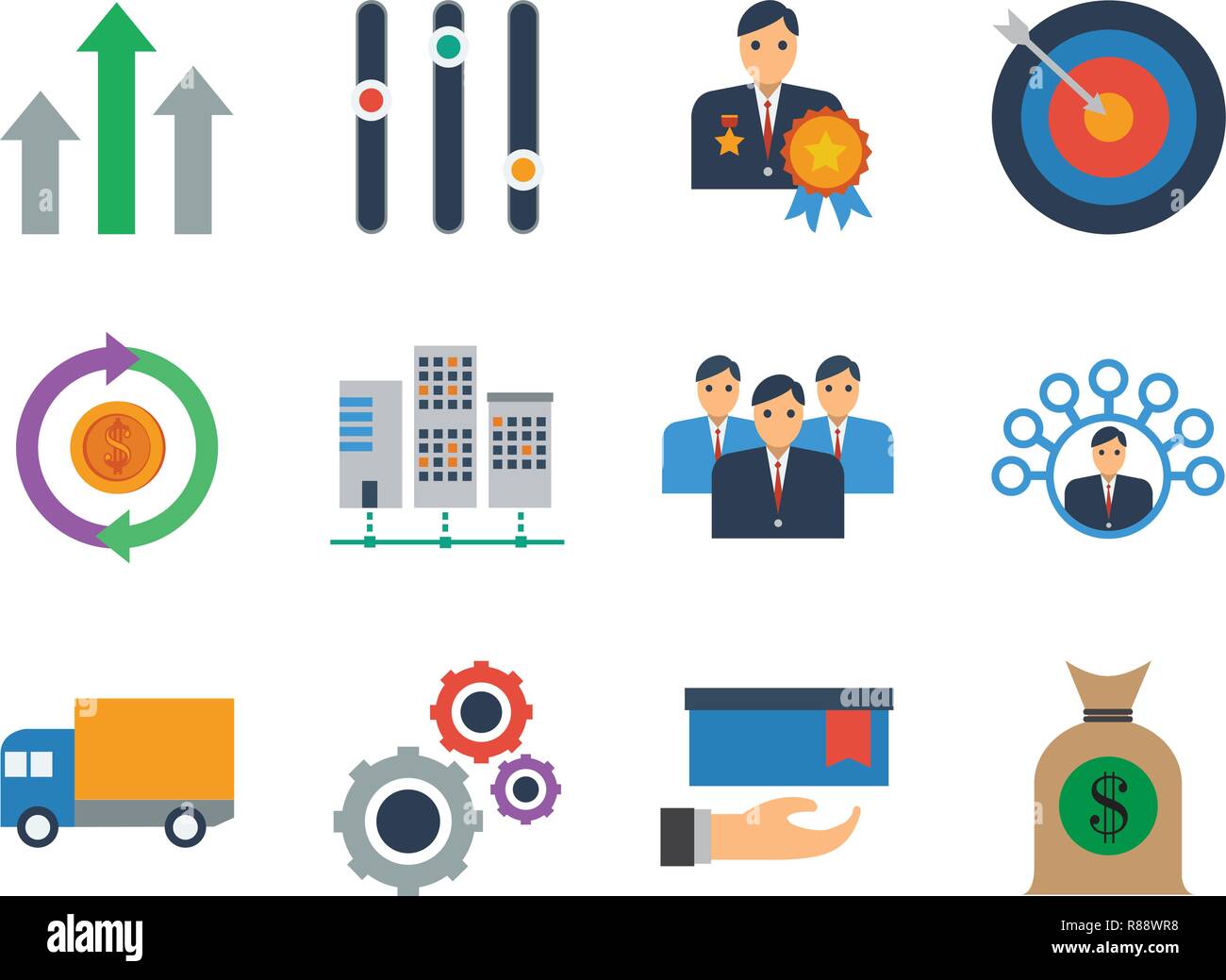 Business Icon Set Bundle, best vector for your web Stock Vector Image ...